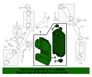 2017-2018 Hyundai Inter-Cooler 28270-2G350 | OEM Parts Online