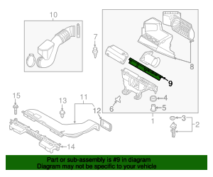 2015-2019 Hyundai Sonata Air Filter 28113-C1100 | OEM Hyundai Parts