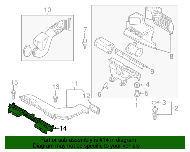 2015-2017 Hyundai Sonata Air Inlet Shield 28213-C1100 | World OEM Parts ...