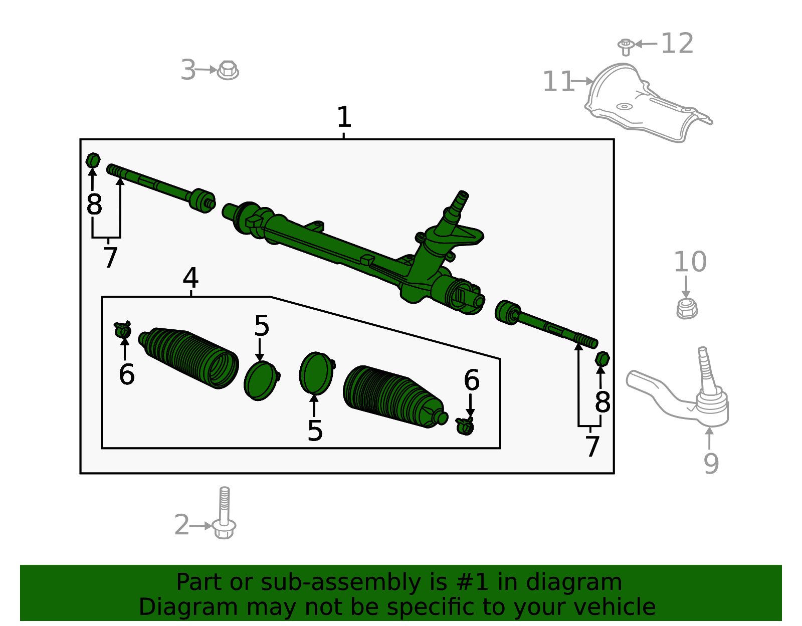 OEM GM Rack and Pinion Steering Gear For 2020-2025 GM - Part No ...