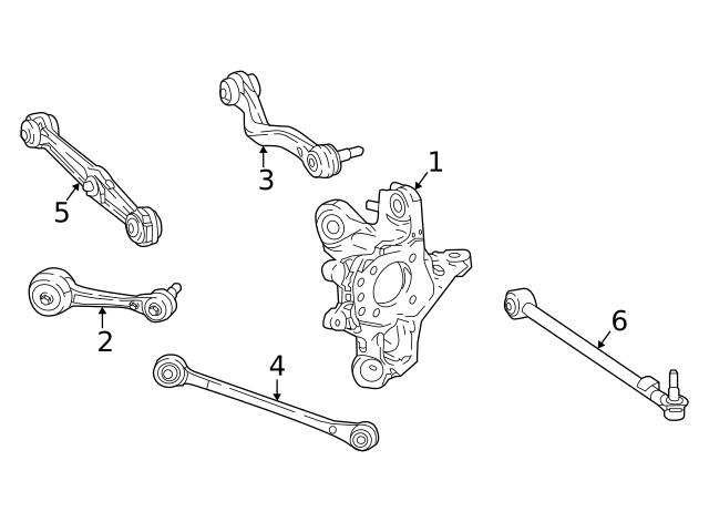 2021-2024 Toyota Mirai Rear Upper Control Arm 48770-11010 | OEM Parts ...