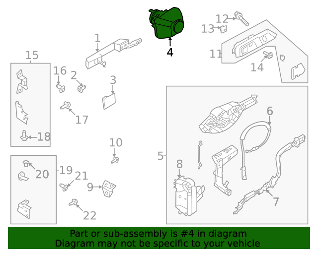 2021-2024 Ford Bronco Door Lock Cylinder M2DZ-18168-A | OEM Parts Online