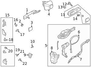 2021-2023 Ford Bronco Lower Hinge M2DZ-7822811-A | OEM Parts Online