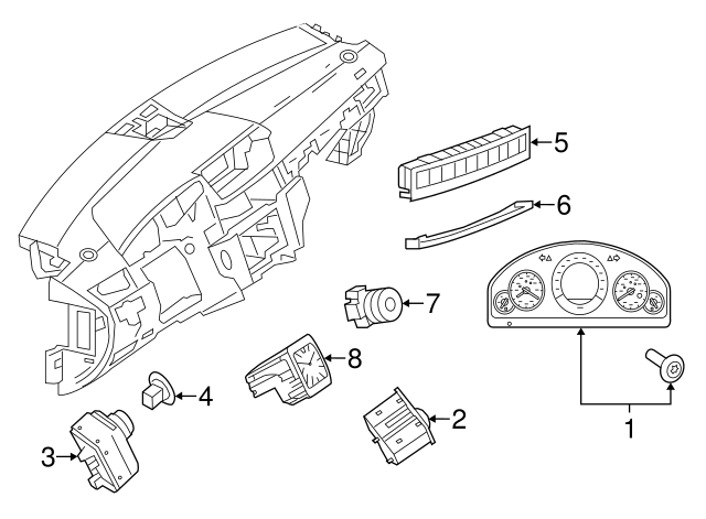 2003-2023 Mercedes-Benz HVAC Duct Air Temperature Sensor 211-830-02-72 ...
