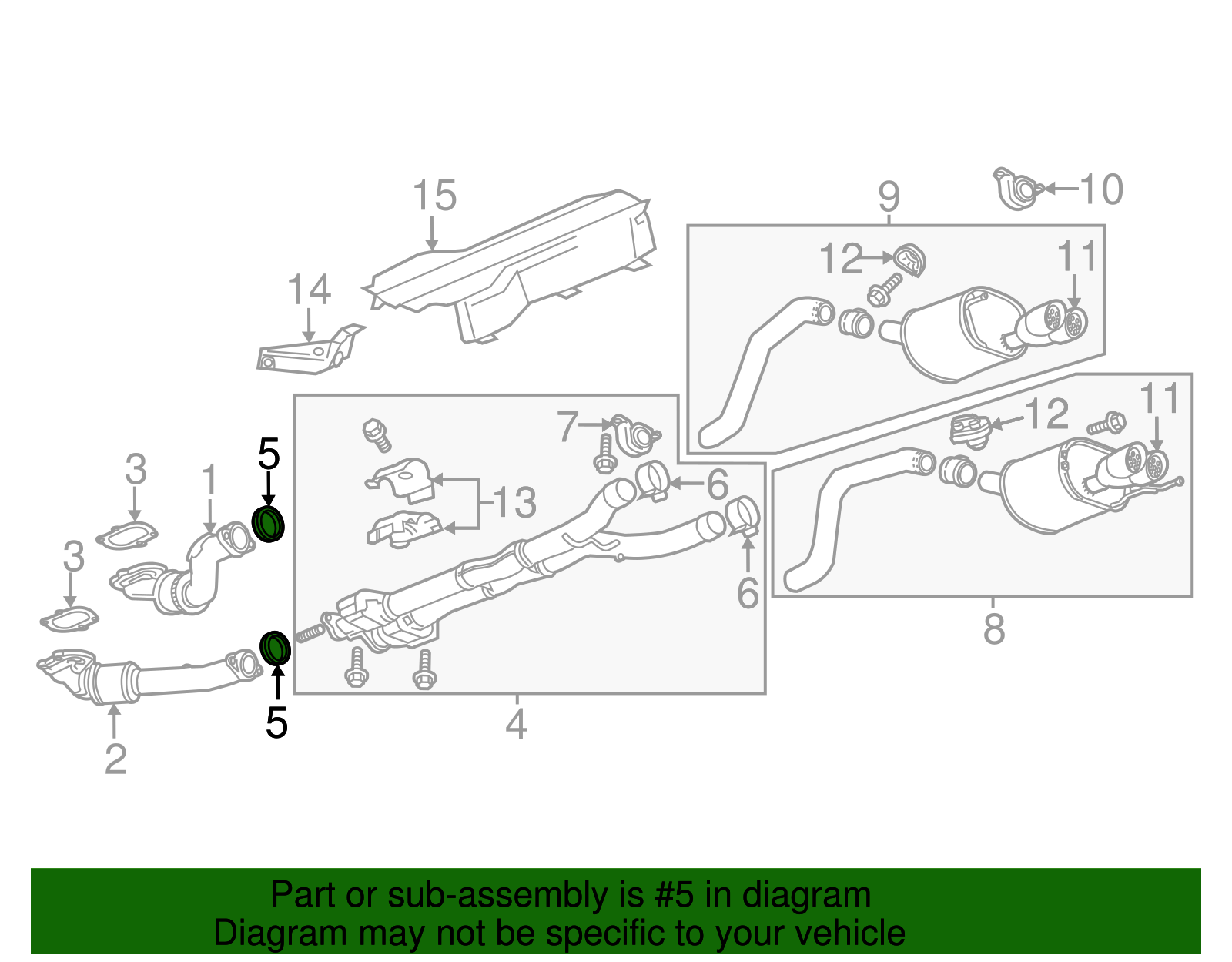 2006-2025 Chevrolet Corvette Exhaust Manifold Pipe Seal 10354707 | OEM ...