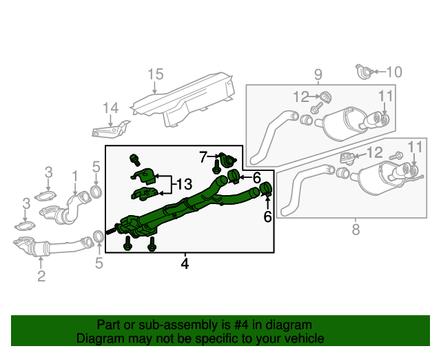 2014-2019 Chevrolet Corvette Intermediate Pipe 84604832 | TascaParts.com