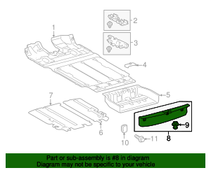 Genuine Toyota Rear Sill Plate part# 67935-08020-B1 for 2015-2020 ...