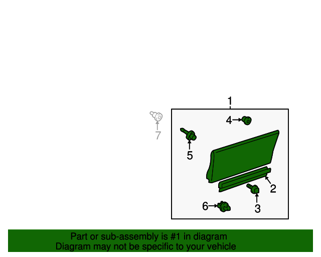 2001-2005 Lexus Molding Assembly 75075-30061-J2 | OEM Parts Online