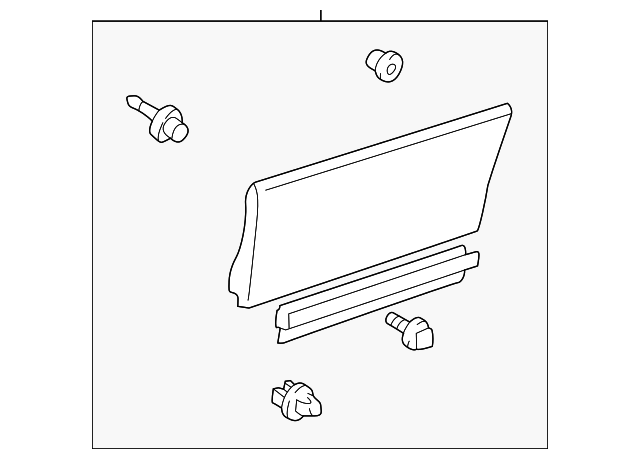 2001-2005 Lexus Molding Assembly 75075-30061-J2 | OEM Parts Online