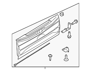 LC3Z-9940700-E - Tail Gate 2020-2022 Ford | Ford Parts Direct