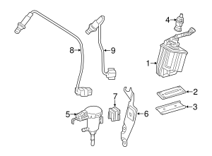 231-476-07-36 - Purge Valve Bracket 2013-2020 Mercedes-Benz | Mercedes ...