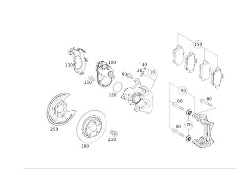 Rear Wheel Brake for 2017 Mercedes-Benz GLA250 | Mercedes-Benz USA Parts