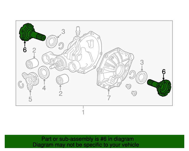 2016-2024 GM Rear Passenger Side Axle Shaft 23297261 | OEM Parts Online