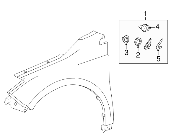 2013-2018 Toyota Avalon Corner Molding 60117-07010 | Toyota Parts Center
