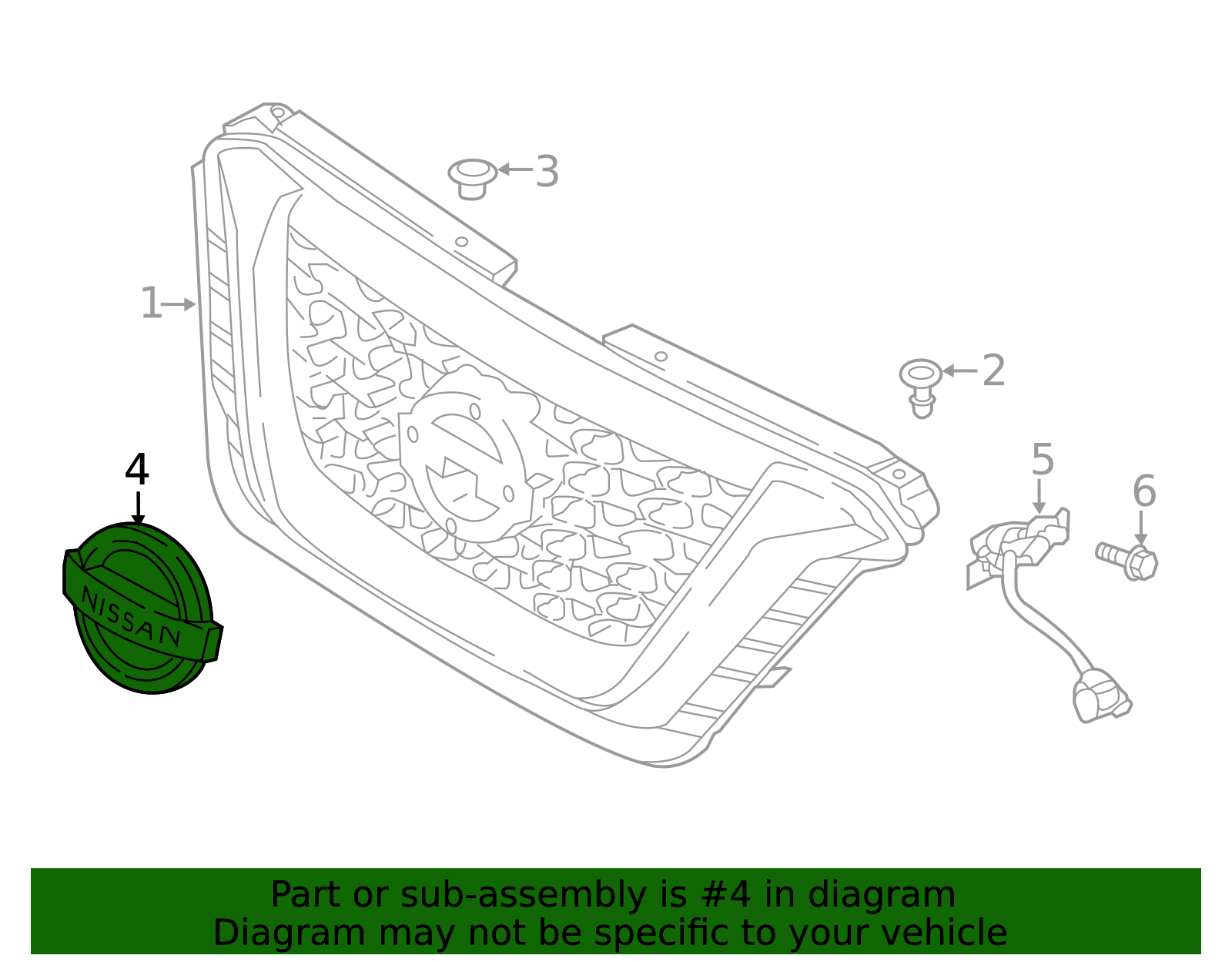 2018-2020 Nissan Kicks Emblem 62890-4BA1A | Melloy Nissan Parts