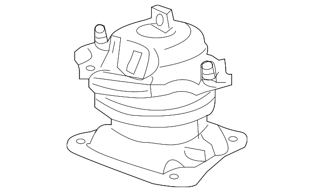 50810-TA1-A01 - Rubber Assembly, Rear Engine Mounting - 2008-2012 Honda ...