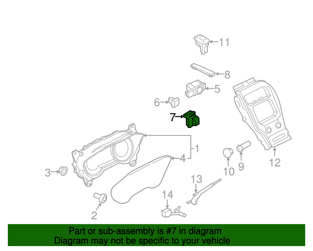2013-2020 Ford Prk Brake Switch FP5Z-2B623-AA | QuirkParts