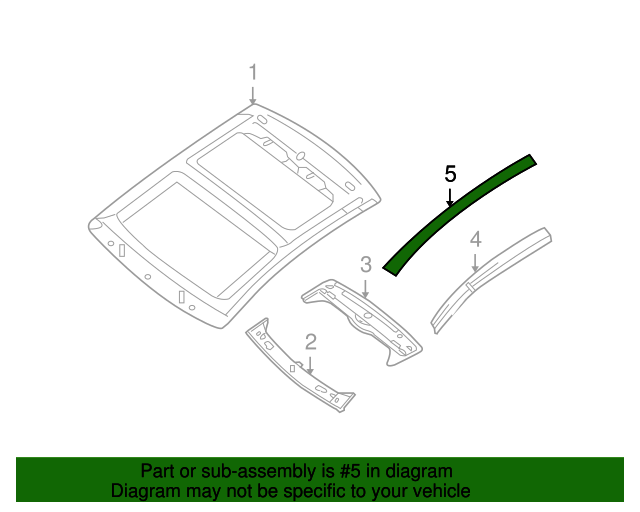2009-2014 Nissan Maxima Sunroof Trim 91761-9N02A | QuirkParts