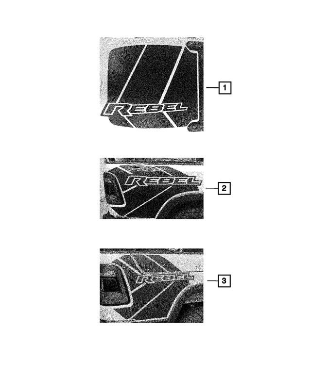 2020-2025 Ram 1500 Body Decal Kit 68456777AA | Mopar eStore