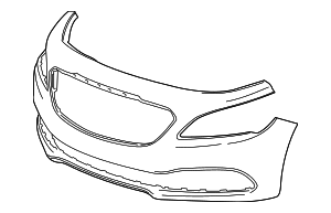 2017-2019 Buick LaCrosse Front Upper Bumper Cover 26243327 GM ...