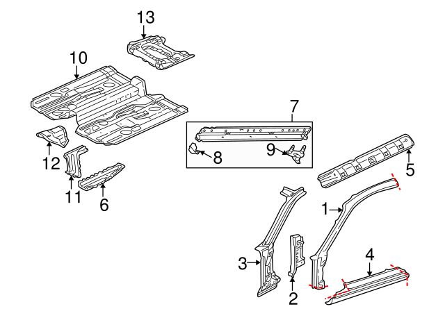 2001-2005 Porsche 911 Rocker Panel 996-503-964-02-GRV | OEM Parts Online