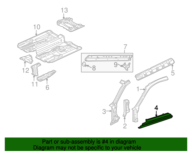 2001-2005 Porsche 911 Rocker Panel 996-503-964-02-GRV | OEM Parts Online