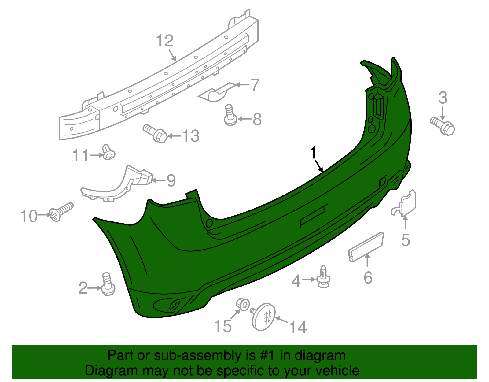 6410C587 - Bumper Cover 2013-2015 Mitsubishi Outlander Sport ...