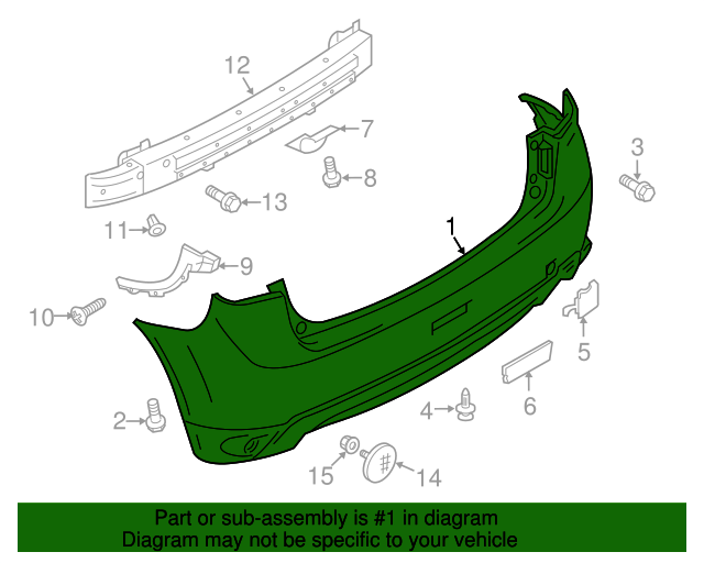 6410C587 - Bumper Cover 2013-2015 Mitsubishi Outlander Sport ...