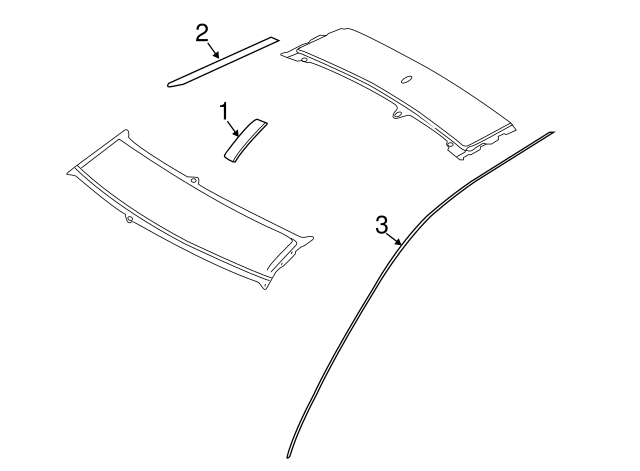 Genuine OEM Roof Molding Part# LR063664 Fits 2015-2023 Land Rover ...