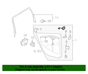 1998-2016 Volvo Door Trim Panel Retainer 987175 | TascaParts.com