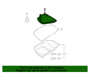 2005-2009 Audi Transmission Oil Filter 01J-301-517-D | Audi USA Parts