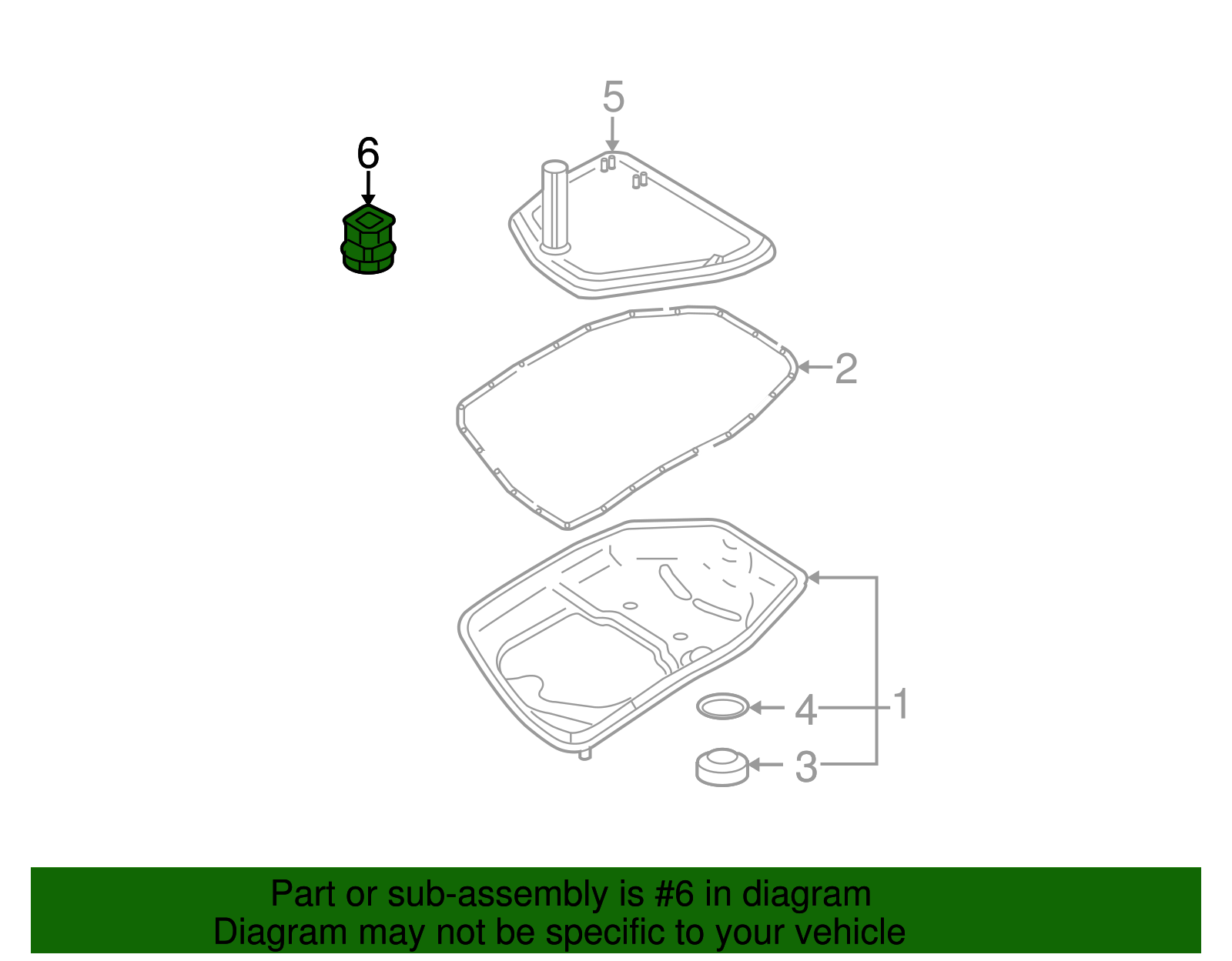 09L-325-443 - Automatic Transmission Filter O-Ring 2004-2011 Audi ...