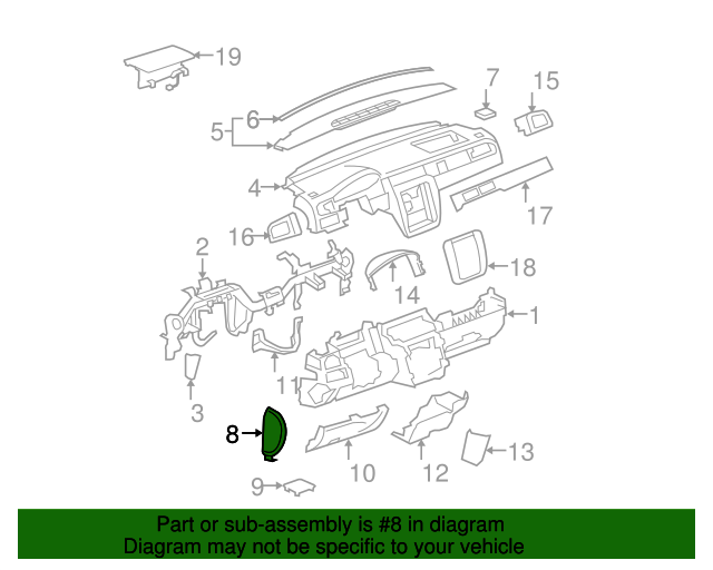 2007-2008 GM Cover 25855849 | GMPartsDirect.com