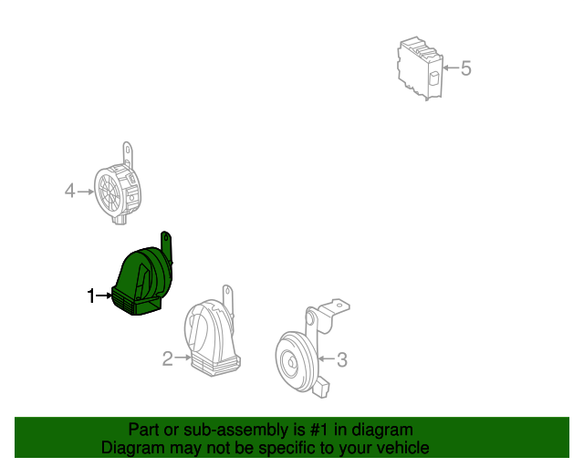 86510-0E040 - High Note Horn 2014-2022 Toyota | Longo Toyota Parts