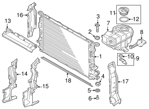 4G0-121-251-E - Radiator 2013-2018 Audi | Audi OEM Parts