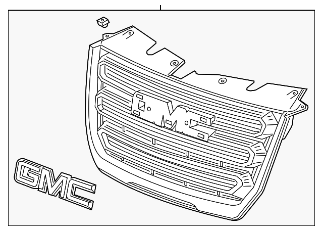 2017 GMC Terrain Front Grille 84074526 GM | GMPartsDirect.com