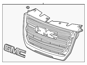 2017 GMC Terrain Front Grille 84074526 | QuirkParts
