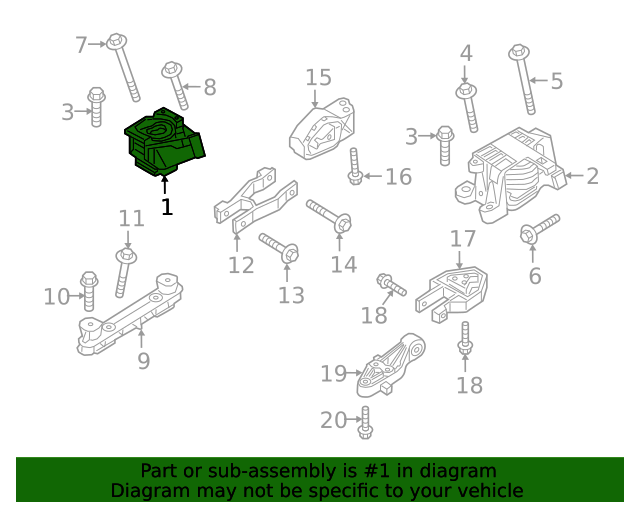 2023-2024 Volvo XC40 Side Mount 32139919 | TascaParts.com