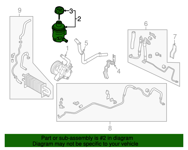 57176-3F200 - Reservoir Assembly 2007-2009 Kia Amanti | Kia.Parts Store