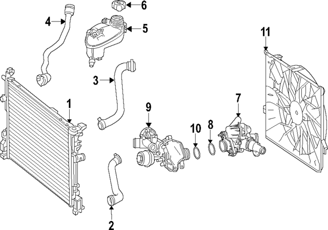 Coolant Pump 264-200-01-00 | Mercedes-Benz Parts