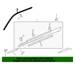 2010-2015 Chevrolet Camaro Drip Molding - Driver's Side (LH) 22903159 ...