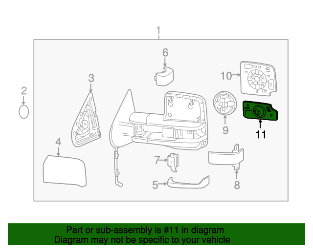 23444114 - OEM GM MIRROR GMPartsCenter.net | GM Parts Center
