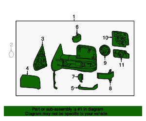 84691679 - Mirror Assembly 2016-2019 GM | Gateway Buick GMC Parts