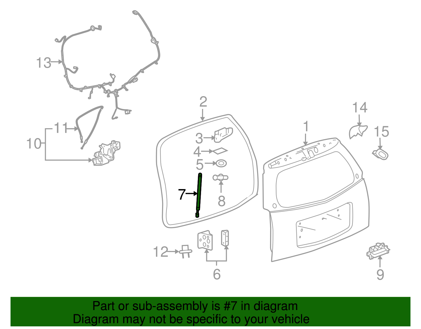 15872898 - OEM GM Support Cylinder | GMPartsCenter.net | GM Parts Center