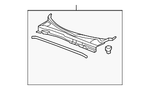 2013-2017 GMC Air Inlet Grille Panel 22758198 GM | GMPartsDirect.com