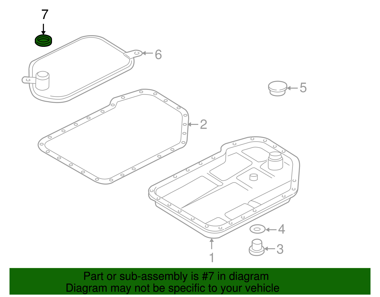 01V-325-443 - Automatic Transmission Filter O-Ring 1996-2006 Audi ...