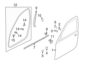 2006-2021 Subaru Door Weather-Strip Clip 909120043 | TascaParts.com