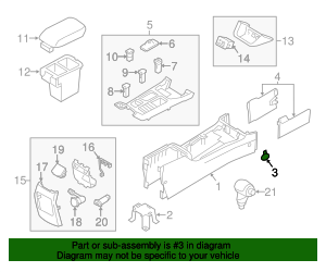 84699-2P000VA - Console Cap 2011-2015 Kia Sorento | Kia.Parts Store