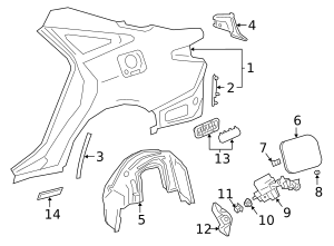 2016-2022 Toyota Duct Assembly Quarter V 62940-06120 | Toyota Parts Center