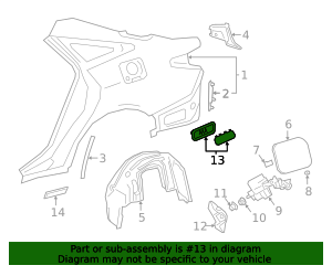 2016-2022 Toyota Duct Assembly Quarter V 62940-06120 | Toyota Parts Center